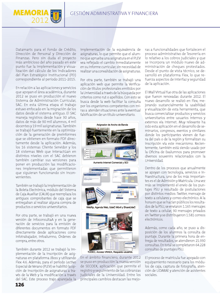 Memoria 2012 - Universidad de Concepción